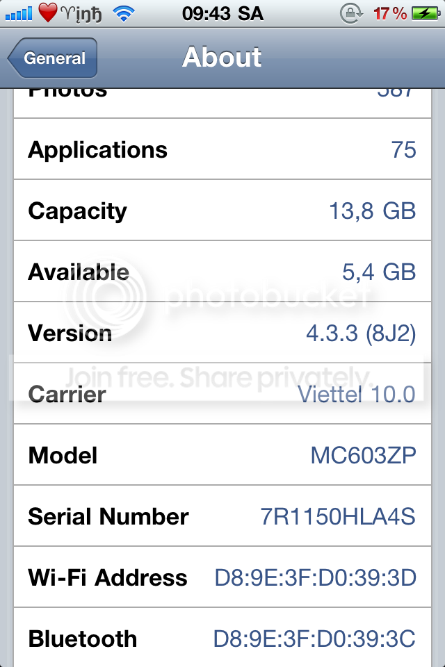 Iphone 4 mới: Đau đầu với serial number........! | Viết bởi thachetkoju9x