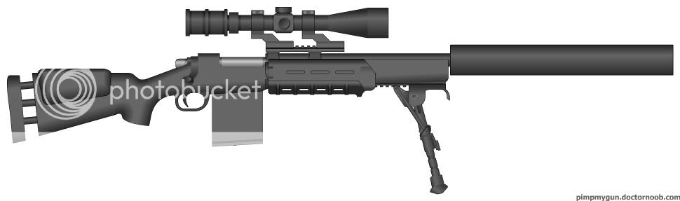 High Caliber Silenced Sniper Rifle Photo by Koninister | Photobucket